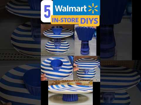 5 Easy In-Store Walmart DIYS #diy #walmart #craft #instore #trays  #trending #summer #party #shorts