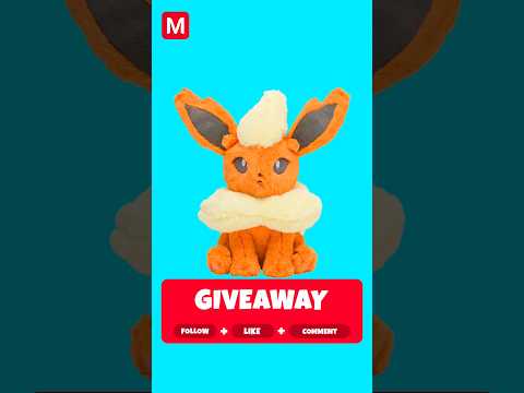 🔥GIVEAWAY🔥Pokémon Flareon Fuwa Fuwa Daki Plush