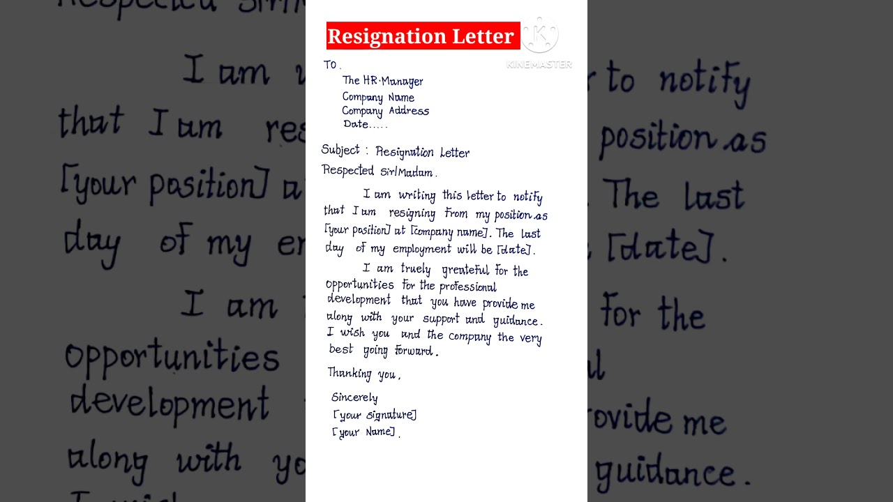Resignation Letter/How to write formal Resignation Letter