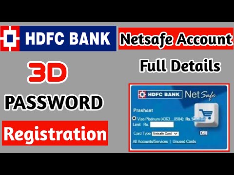 hdfc 3d password kaise banaye | hdfc netsafe virtual card | hdfc netsafe registration | hdfc netsafe