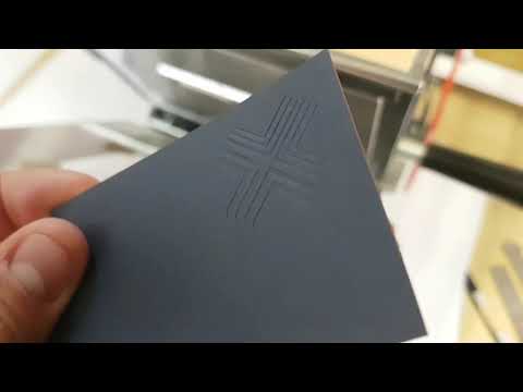 Blind debossed Colorplan business cards