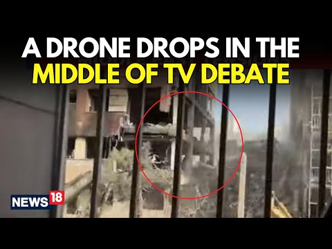 Israel vs Iran War LIVE | Drone Attack Captured During A LIVE TV Debate | Israel-Iran War LIVE |N18G