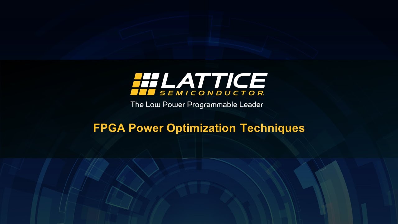 LDC23 - FPGA Power Optimization Techniques