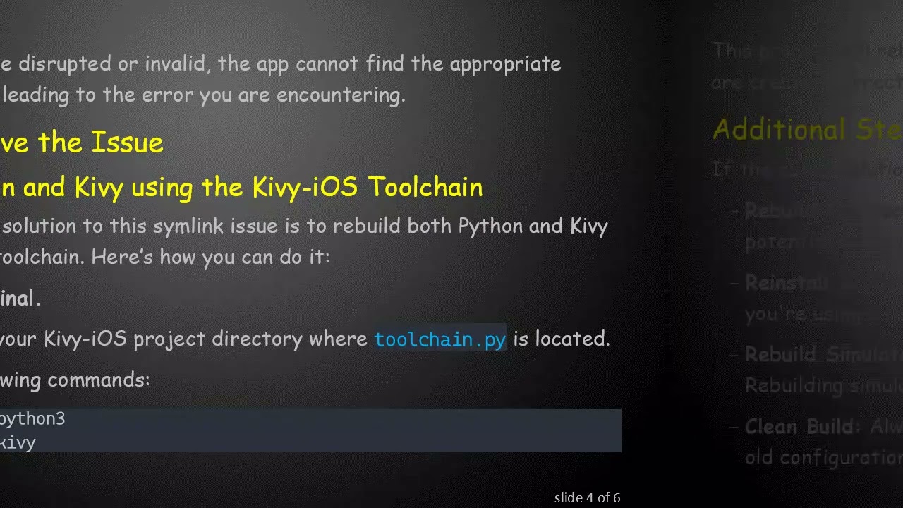 Solving the Invalid symbolic link to python3 Error When Launching Kivy iOS Apps on Xcode 11.5