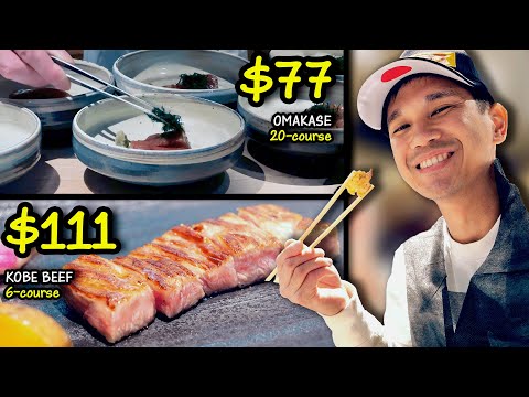 Trying a 20-Course Omakase & 6-Course Kobe Beef in Japan!