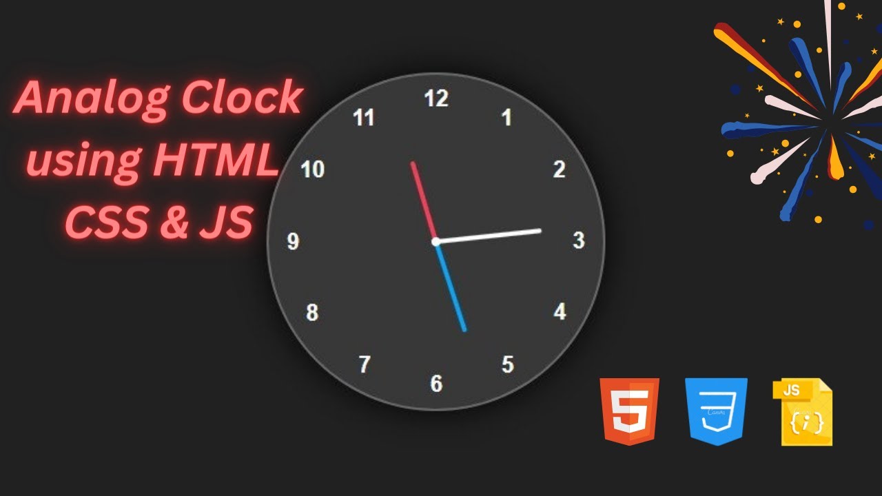 Building an Analog Clock with HTML, CSS, and JavaScript | Step-by-Step Tutorial #codeinvent