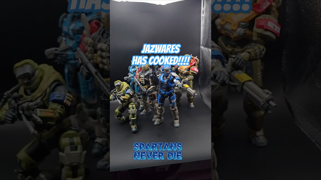Unboxing Jazwares Halo Reach Spartan Collection Noble Team Set Gamestop Exclusive #shorts