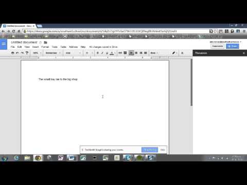 Thesaurus Google Add On