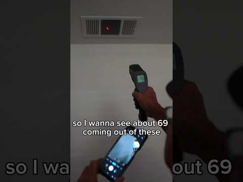 Checking temperature splits #hvac #howto #hvachacks #hvaccompany #hvactech