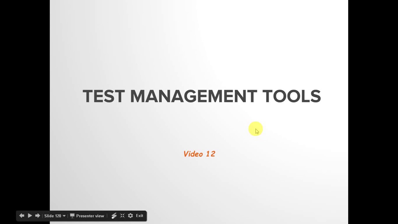 V12: What is Test management and tools