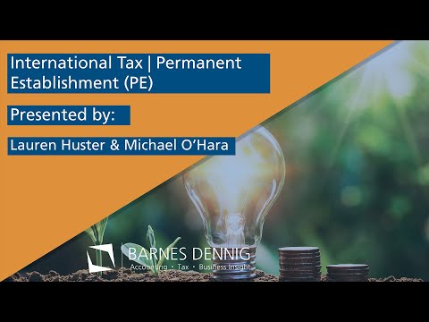 International Tax | Permanent Establishment (PE) Explained