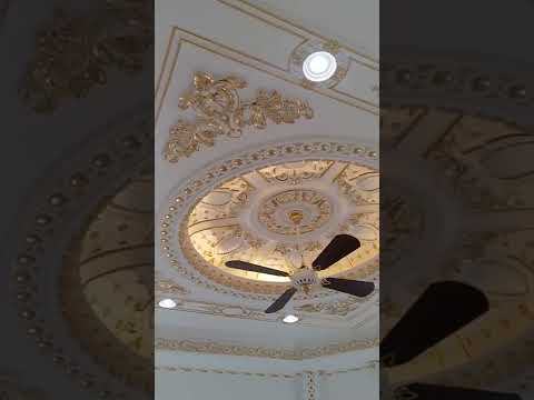 Luxury Gypsum False Ceiling Decoration and Amazing Golden Color | Nova Gypsum Decoration.