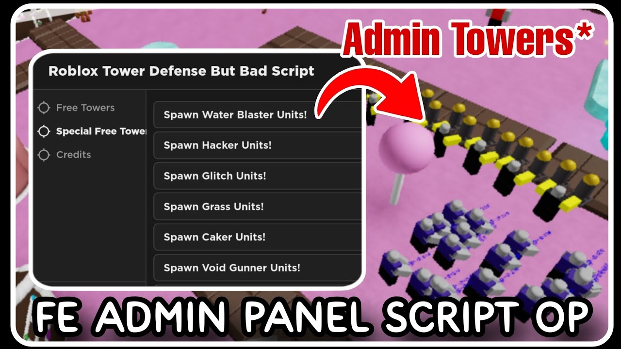 [ FE ] Admin Panel Script Hack - ROBLOX SCRIPTS - Unlock All Hidden Admin Towers