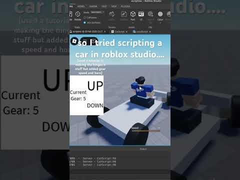 I tried scripting a car in Roblox Studio