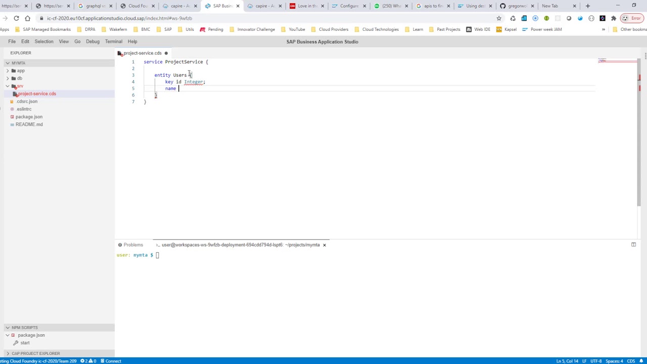 Part 1 - Cloud Application Programming Model (Quick start)