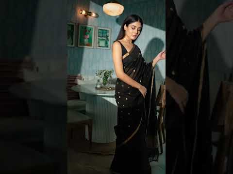 Actress Kritika Kamra Shared Her Black Saree Look #kritikakamra #tvactress #tvshow #bollywoodnews