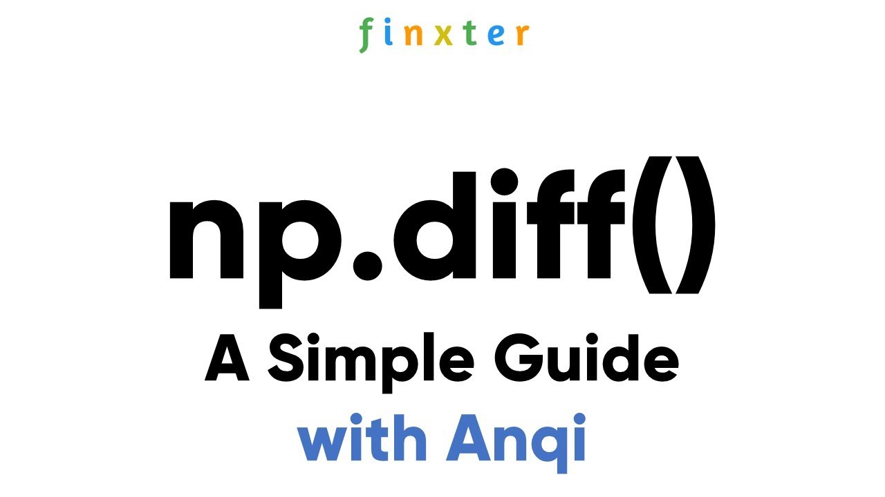 np.diff() - A Simple Guide