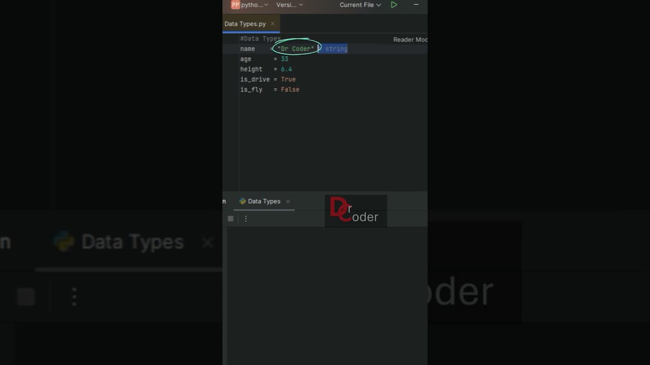 3.Data Types   Python Basics 1   Learn Data Types in 1 Minute | Python for Absolute Beginners
