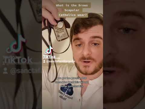 What is the Brown Scapular worn by #harrisonbutker during the #superbowl #Catholic #catholicchurch