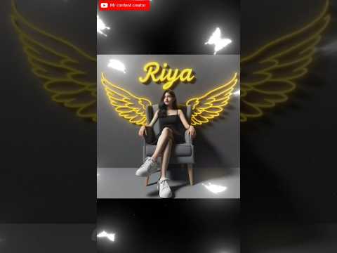 Beautiful ai name video || Shorts || Whatsapp status || Comment your name