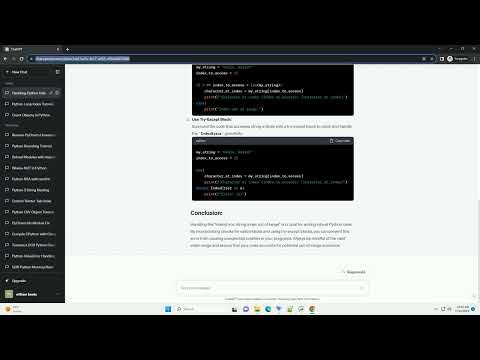My string index keeps getting out of range in Python3