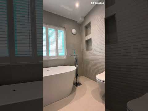 Luxury Spa-Like Bathroom Renovation | Freestanding Bath, Granite Basin & Mediterranean Tiles