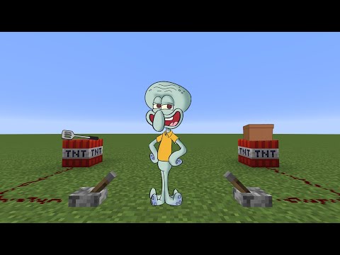 Which lever will Squidward pull?