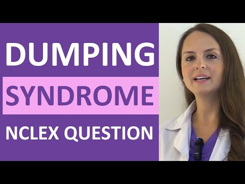 Dumping Syndrome NCLEX Practice Question Nursing