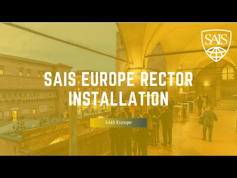 SAIS Europe Inaugural Rector Installation