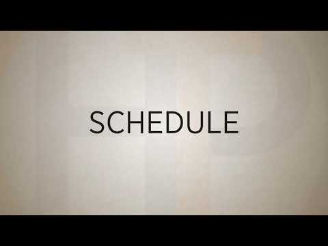 'Schedule' - How to Pronounced and used in a Sentence