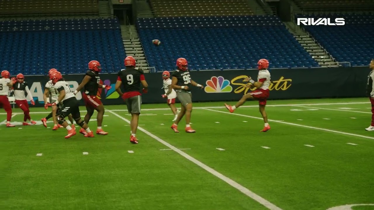 SMU four-star signee Ty Hawkins at Navy All-American bowl
