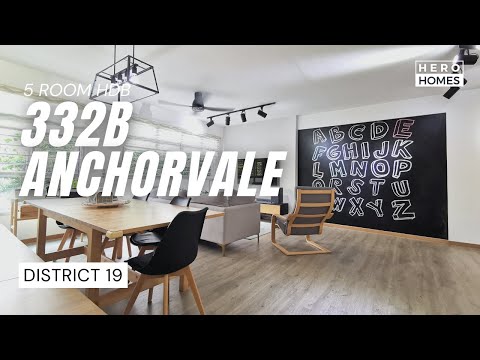 Singapore House For Sale: 5 Room HDB at 332B Anchorvale Link for $580K