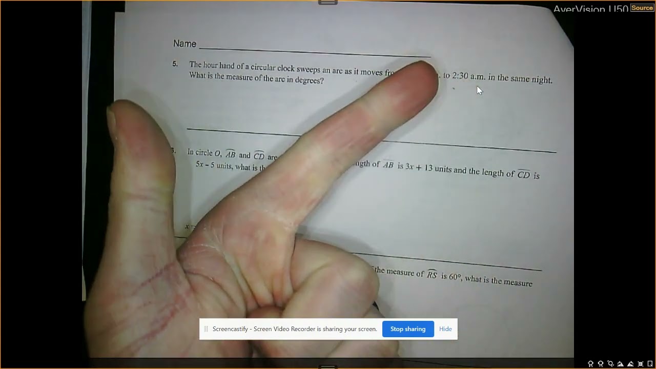 Geometry Unit 8 Test Review Video Tutorial