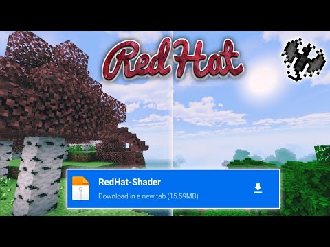 REDHAT SHADERS | MCPE 1.20+