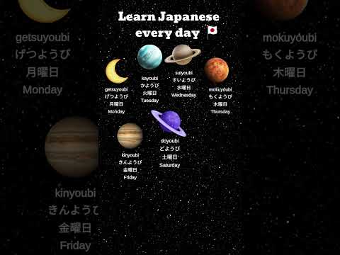 7 Days of the Week in Japanese | Moshi Moshi Japanese