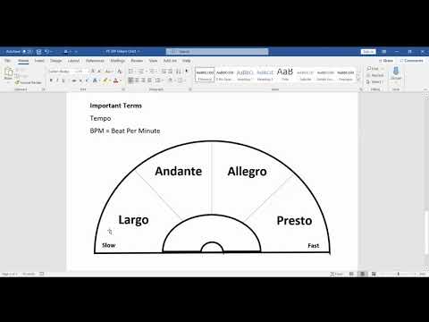 Tempo Markings
