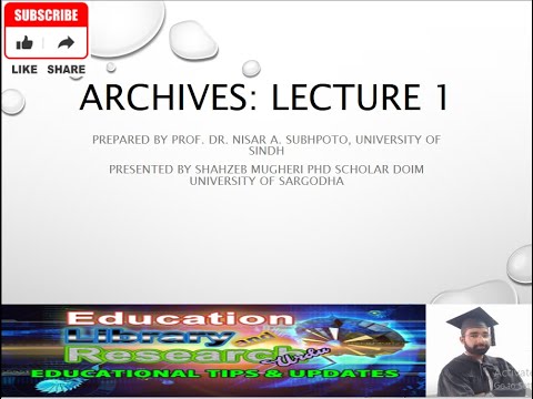 Archives: Lecture 1