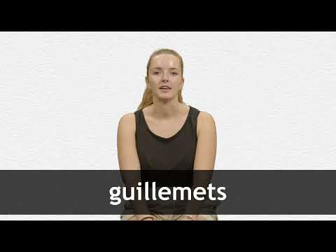 English Translation of “GUILLEMETS” | Collins French-English Dictionary