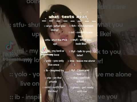 °what texts mean°