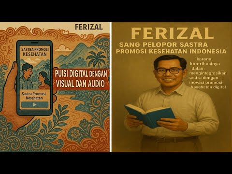 Puisi Digital dengan Visual dan Audio : Ferizal "Sang Pelopor Sastra Promosi Kesehatan Indonesia"