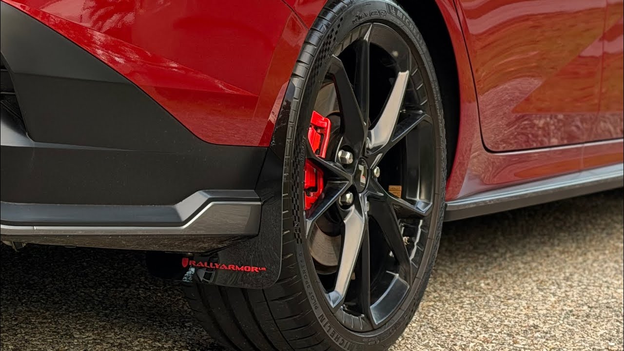 How to install Rally Armor Mud Flaps on a 2024 Hyundai Elantra N (Without Wheel Removal)