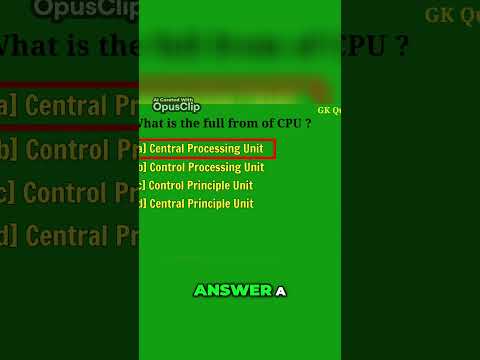 What is the Full Form of CPU? All You Need to Know