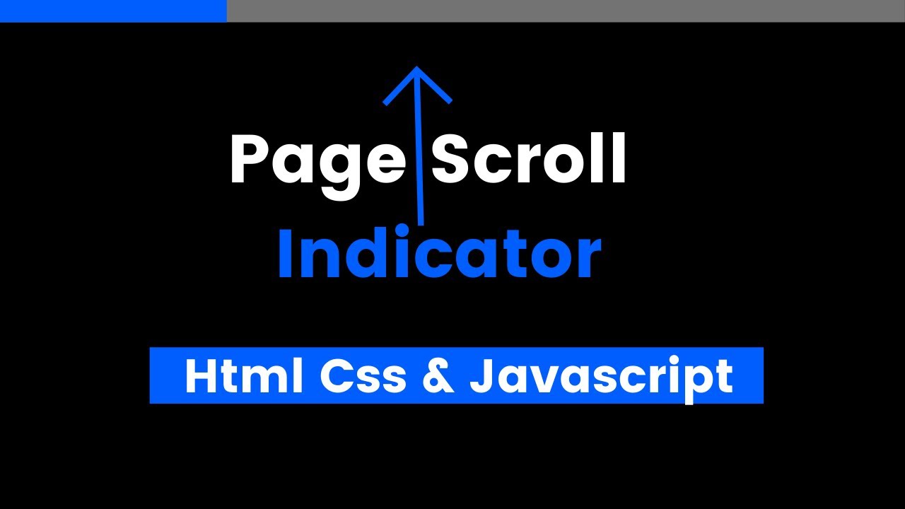 How To Create Scroll Indicator HTML CSS Javascript | Page Progress Bar