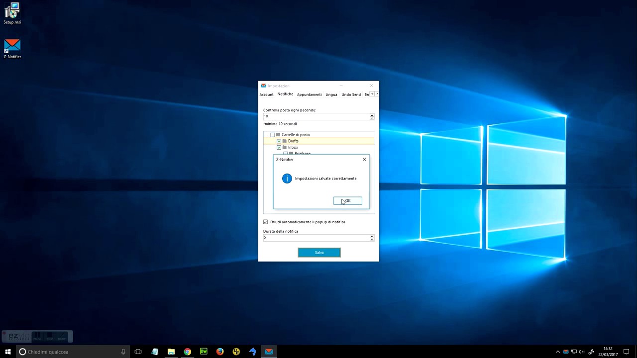 Z-notifier - Notifications settings