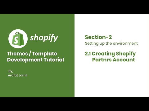 2.1 How to create shopify partners account