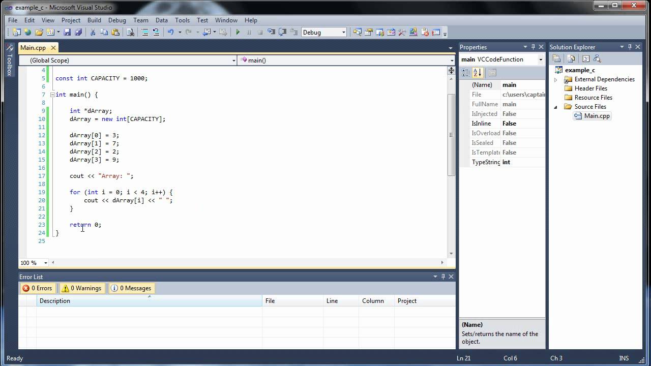 C++ Tutorial 27 - Dynamic Arrays