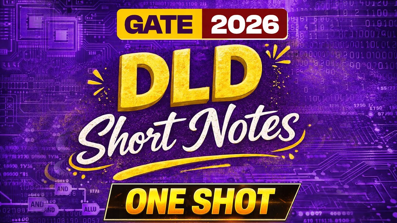 GATE 2026 DLD Short Notes | Digital Logic Design Full Course | Fast Revision 🚀