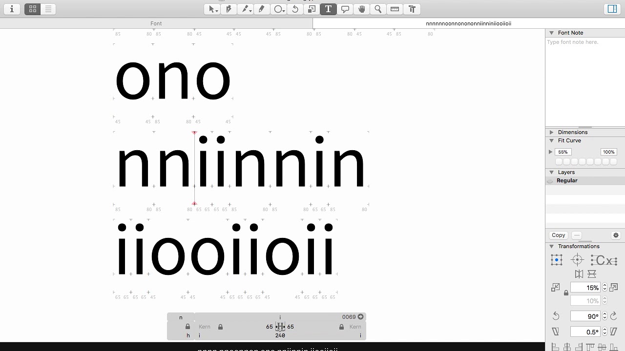 11 – Fitting lowercase (sans serif)