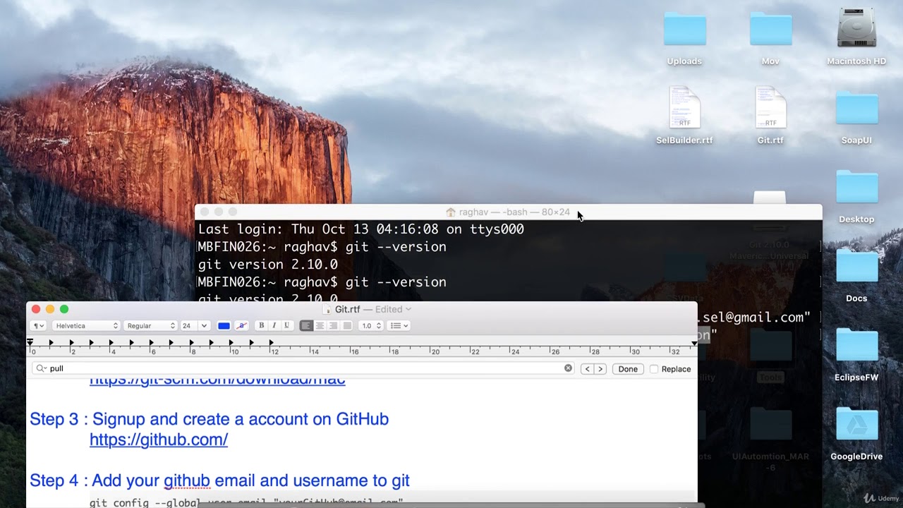 2  Getting started   Install Git mac