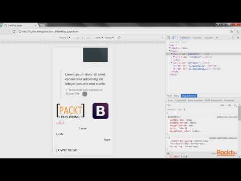 Learn Getting Started with Bootstrap 4 for Web Development The Course Overview | packtpub com ...